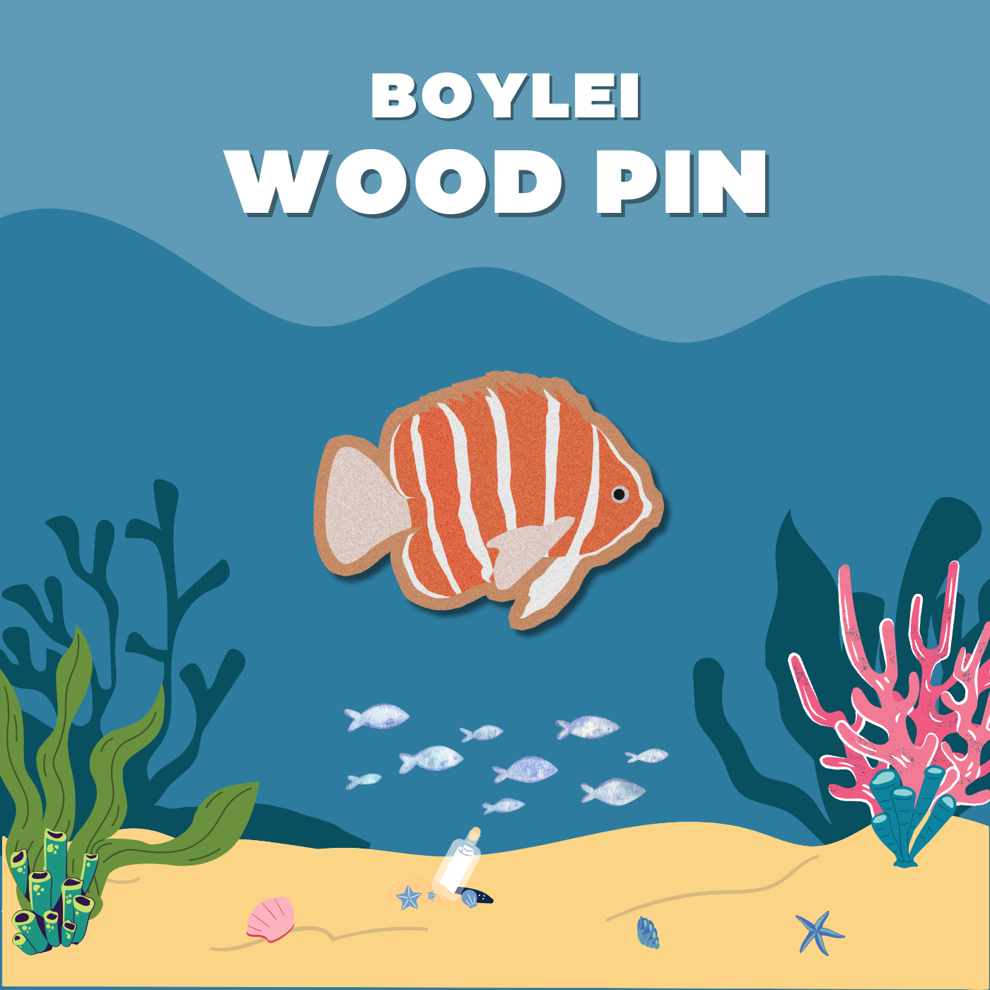 Boylei Hobby Time - Boylei Wood Pin – Crowdmade