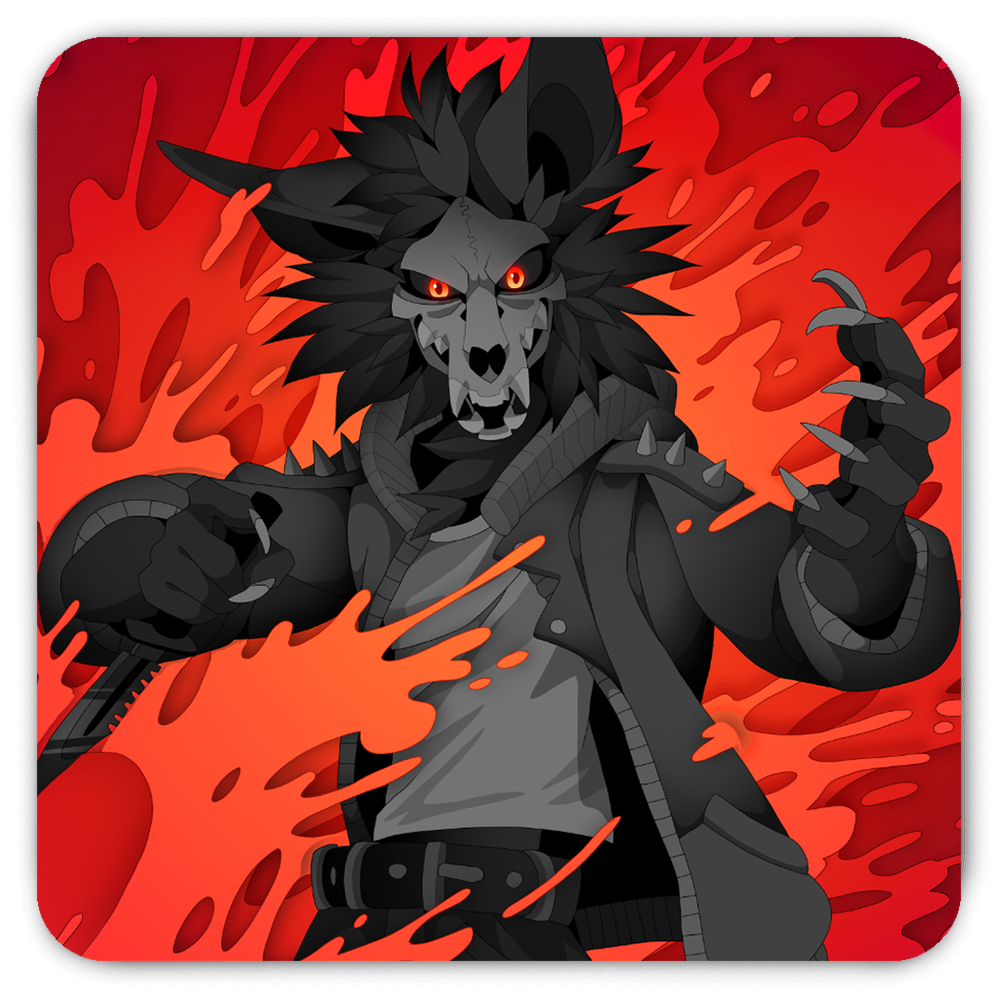 wingedwolf94 - Cadaver the Skull Beast Magnet – Crowdmade