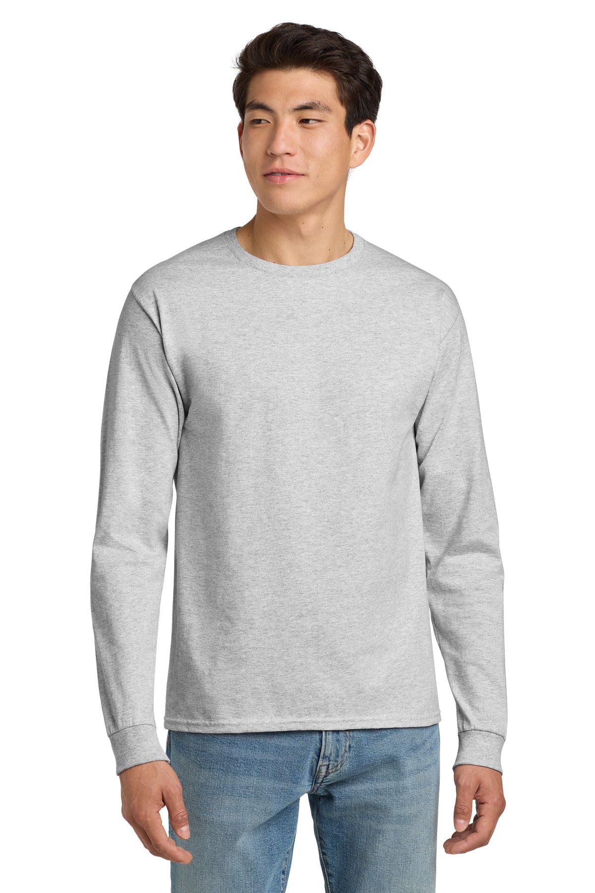 Hanes - Authentic 100% Cotton Long Sleeve T-Shirt. 5586 – Crowdmade