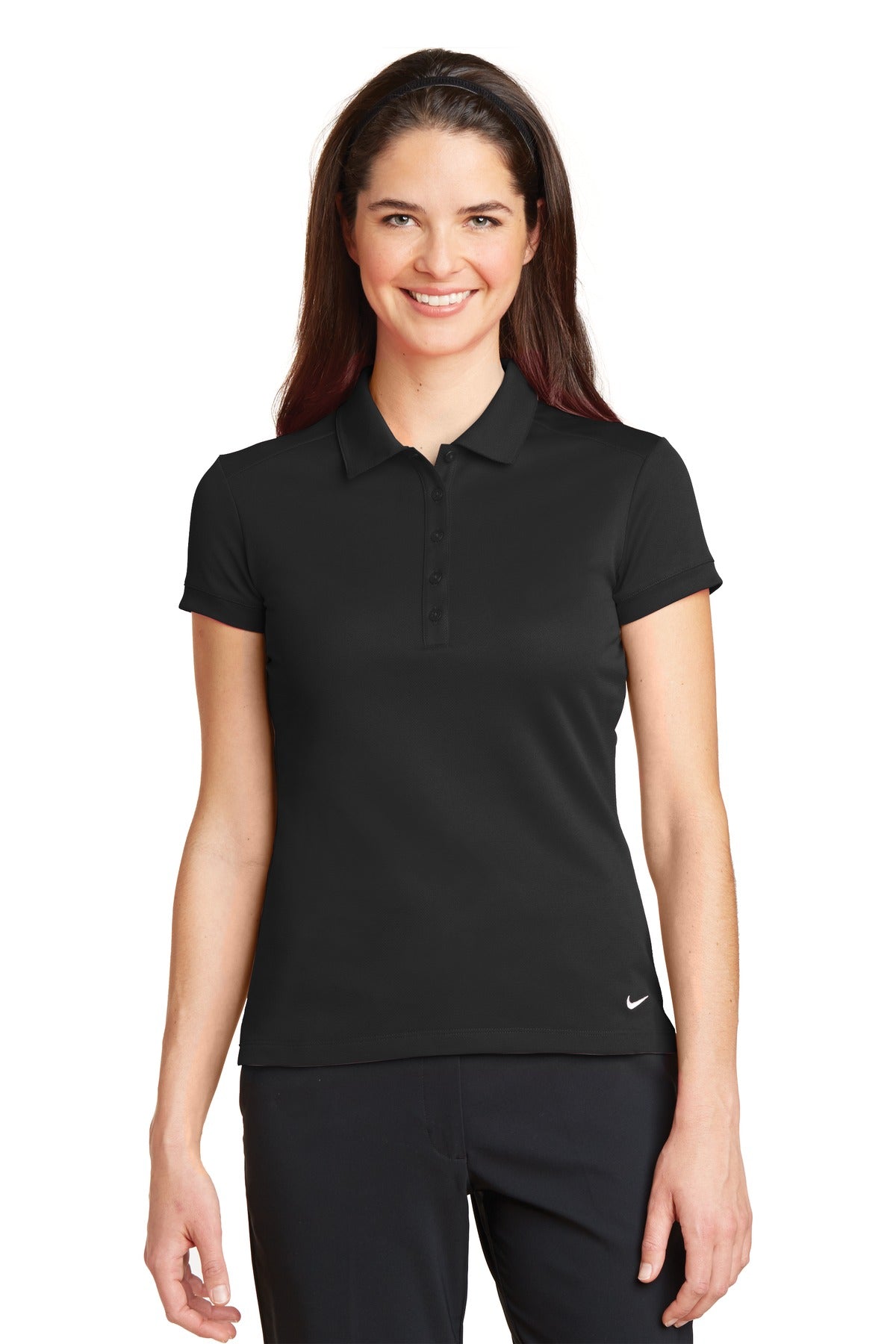 Nike Women's Dri-FIT Solid Icon Pique Modern Fit Polo. 746100 – Crowdmade