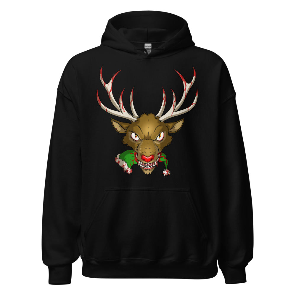 Tony Crynight - Creepy Xmas - Bad Rudolph Hoodie – Crowdmade