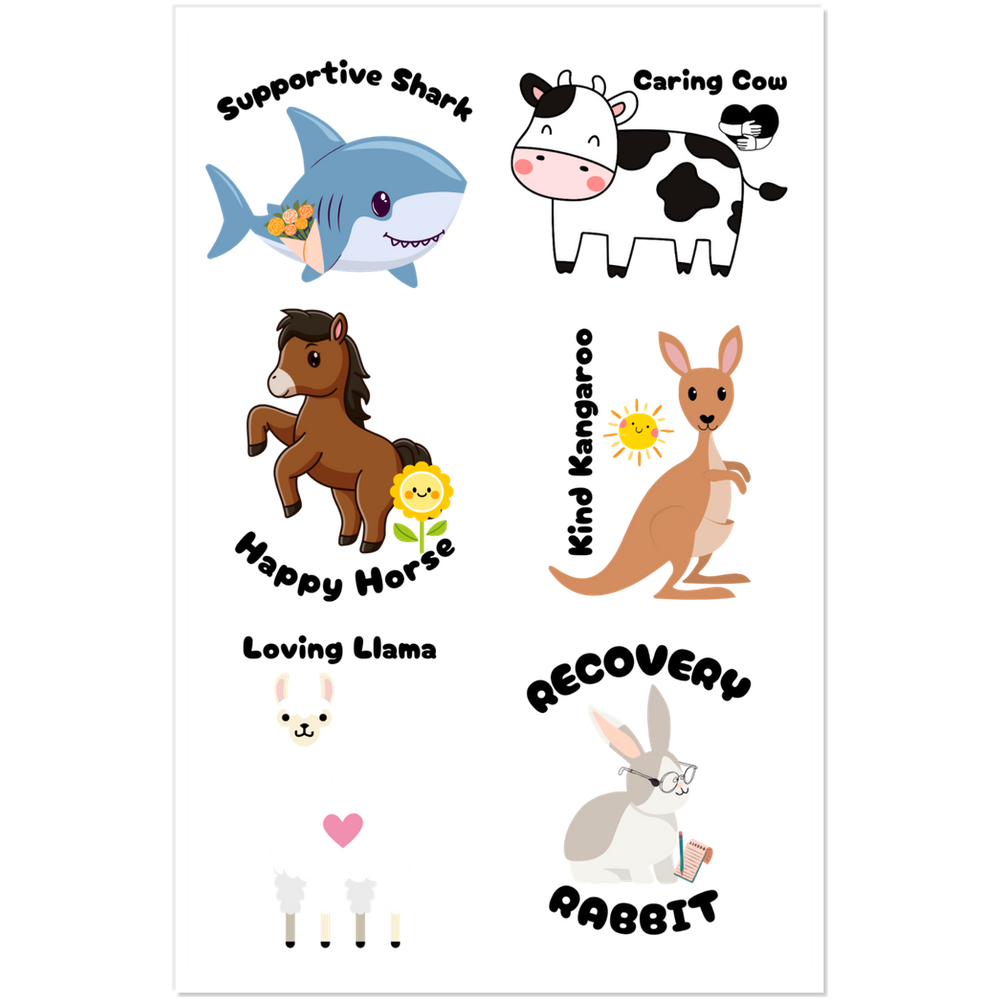 Growing with Grace - Animal Stickers – Crowdmade