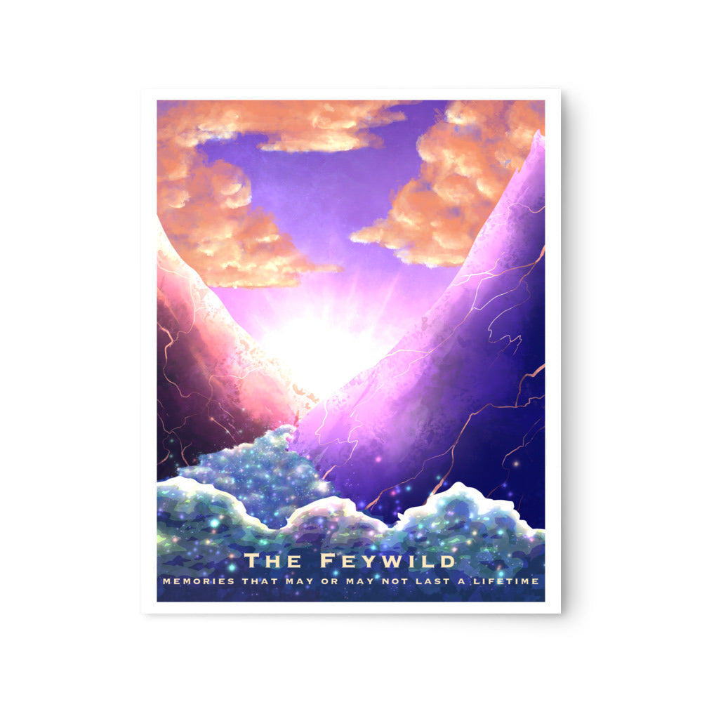 Rolling with Difficulty - Feywild Travel Poster – Crowdmade