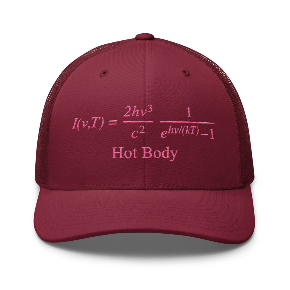 Janna Levin's Higher Dimensions - Hot Body - Planck's Law Trucker Hat ...
