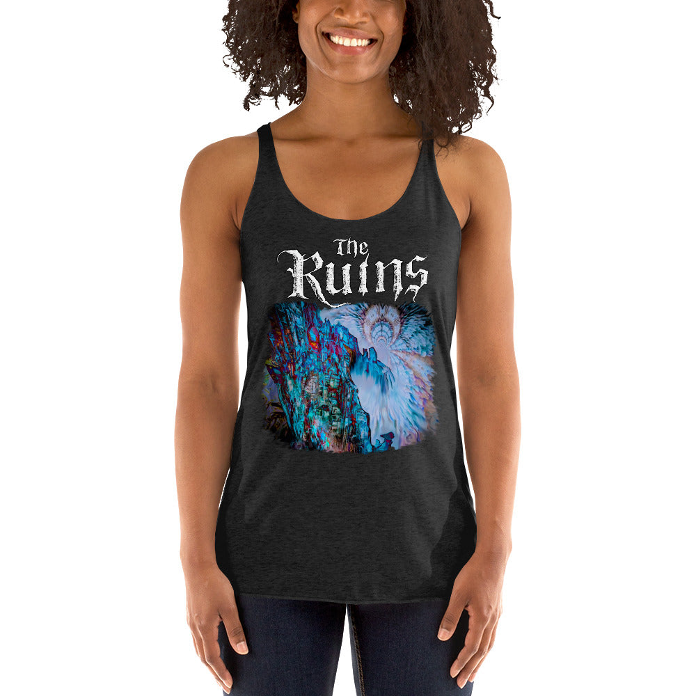 VINNIE THE PUKE MUSIC & ART - Ladies Tank Top Ruins in the sky – Crowdmade