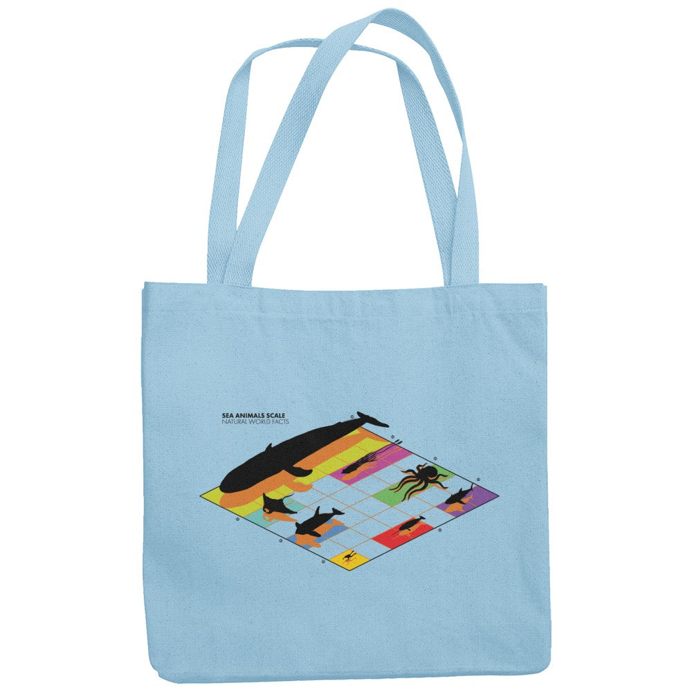 Natural World Facts - Marine life sizes tote bag – Crowdmade