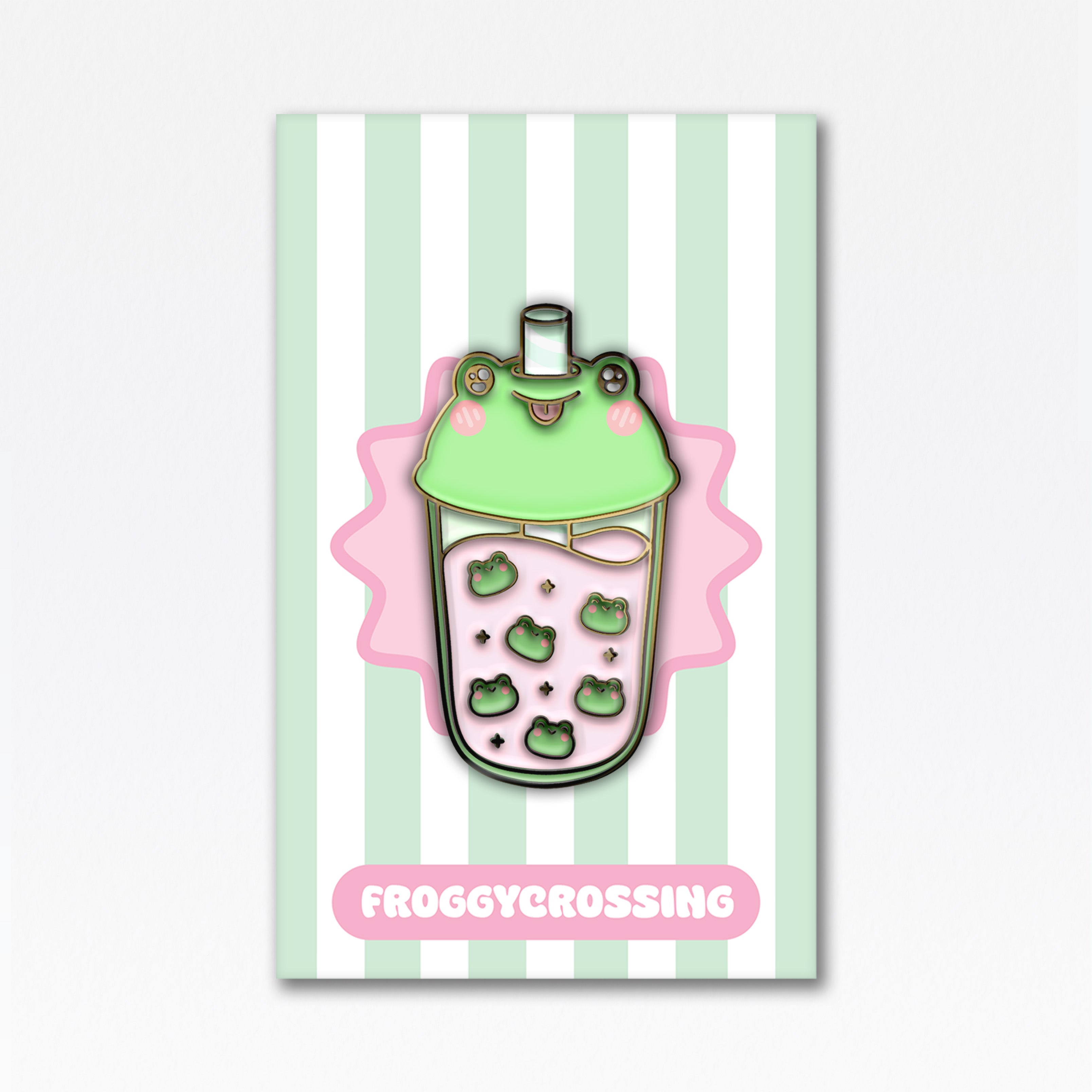 froggycrossing - Limited Edition - Froggy Boba Pin – Crowdmade
