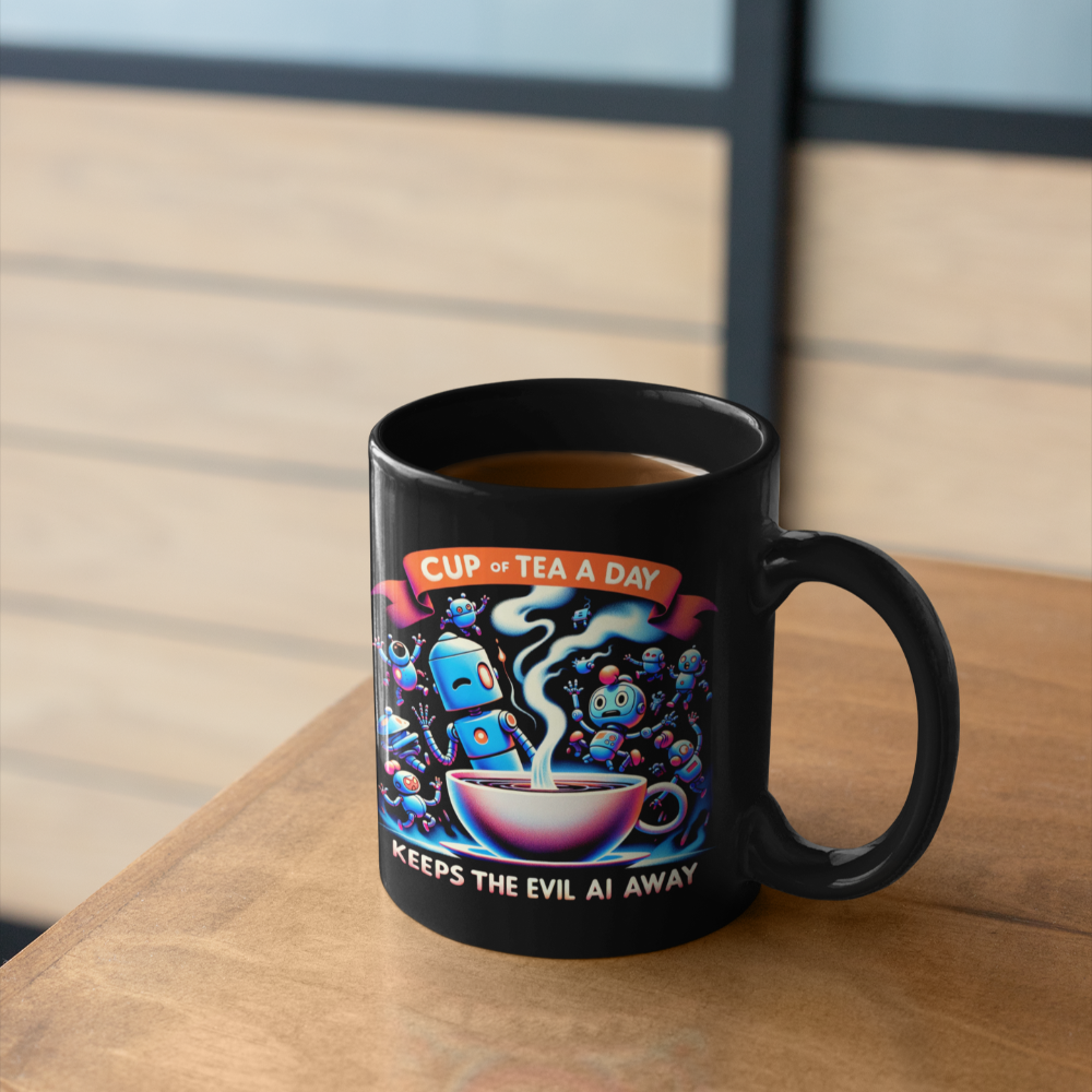Sciencephile the AI - Keep the Evil AI away Mug – Crowdmade