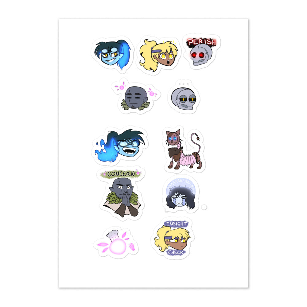 Rolling with Difficulty - Per Aspera Sticker Sheet – Crowdmade