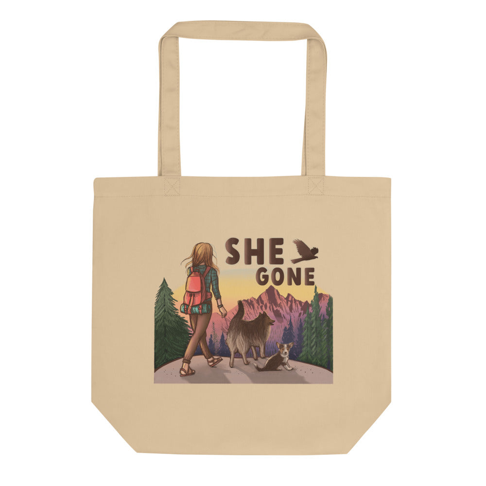 Girl in the Woods - She Gone Tote Bag – Crowdmade