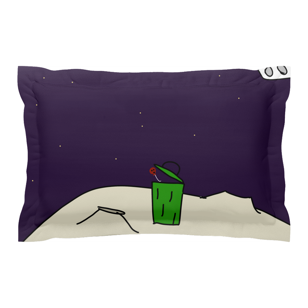 TrashyGT - Trash can on space pillow case – Crowdmade