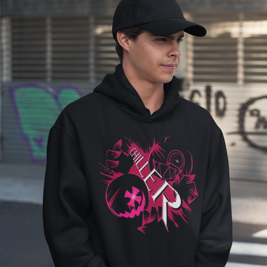 Phantom Fear - Chiller Black Hoodie – Crowdmade