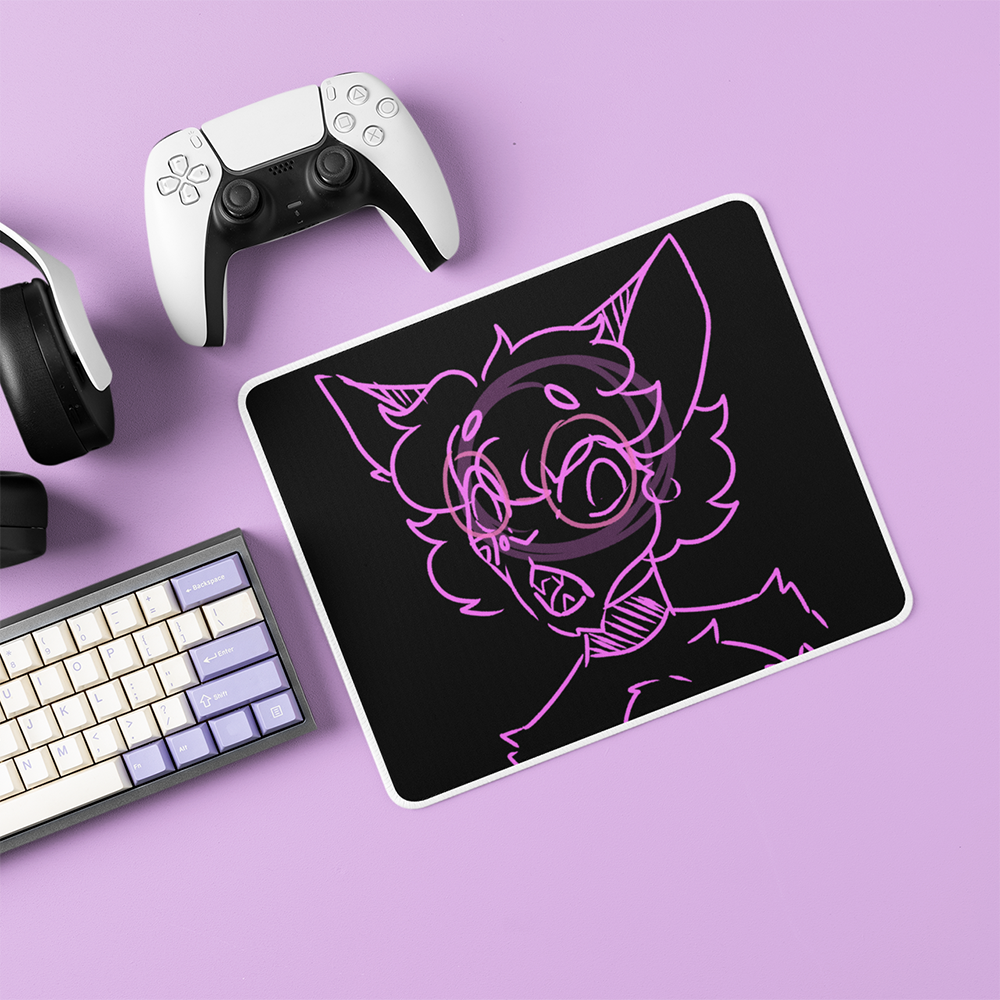 Valentine's Merch Perch - Stunned Val Doodle Mousepad – Crowdmade