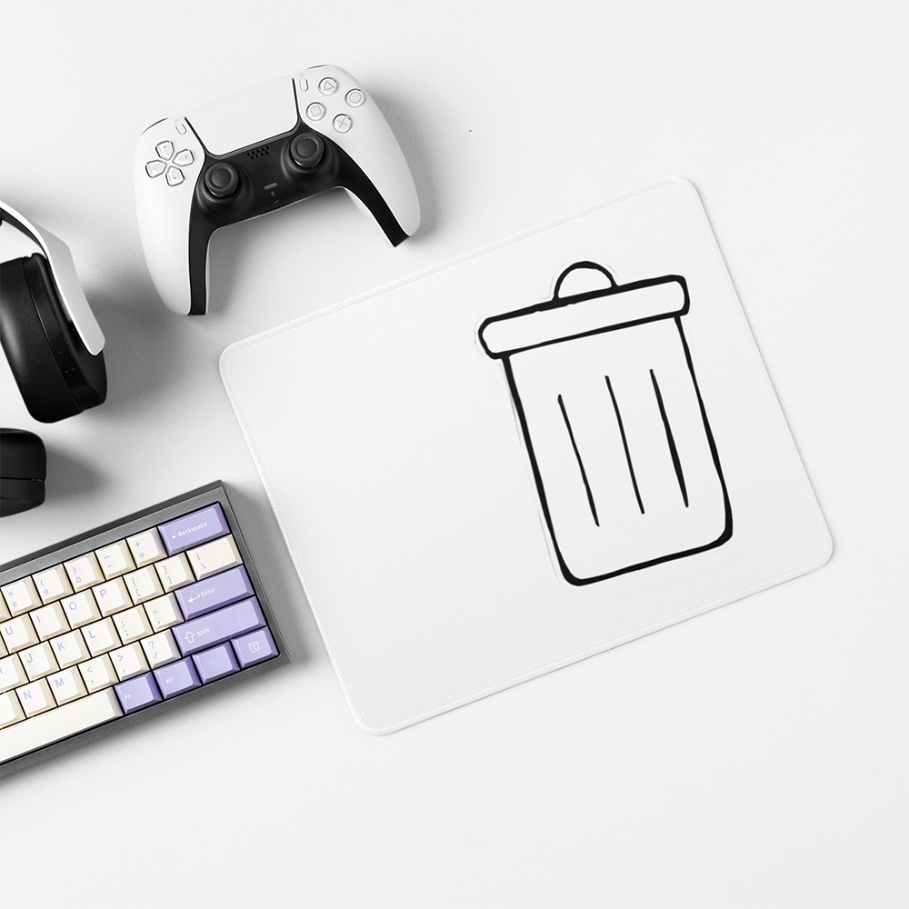 TerribleGames123 - Trash Can Logo Mouse Pad – Crowdmade
