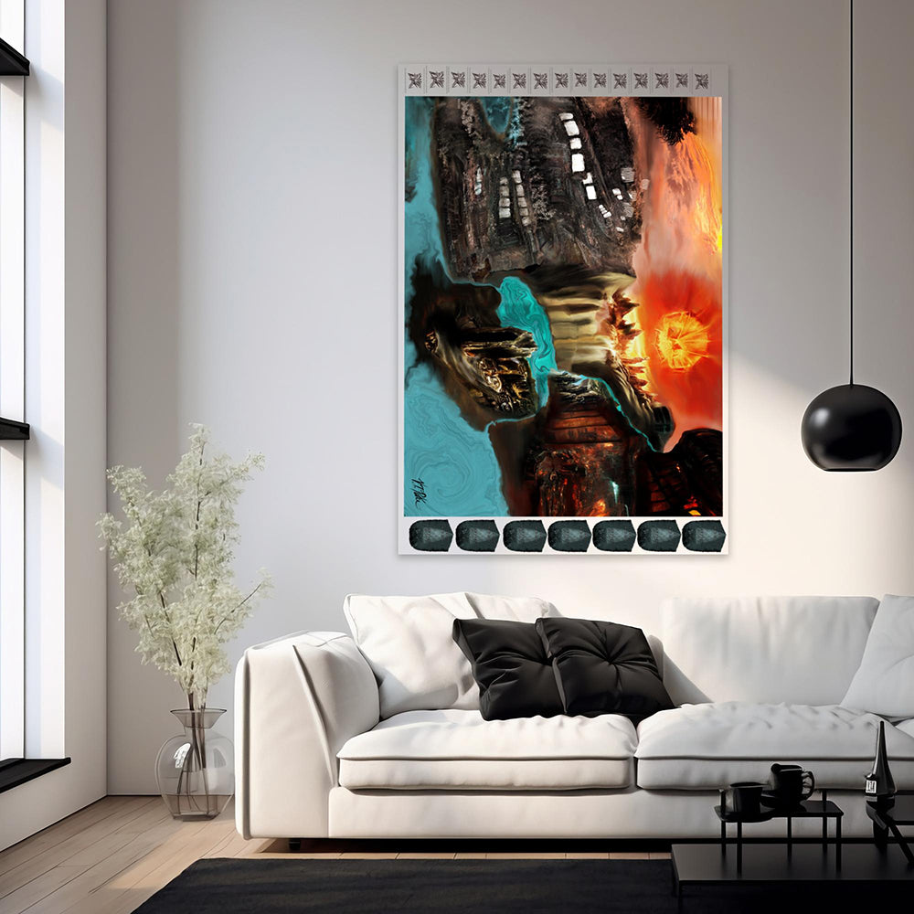 VINNIE THE PUKE MUSIC & ART - Many worlds (large poster) – Crowdmade