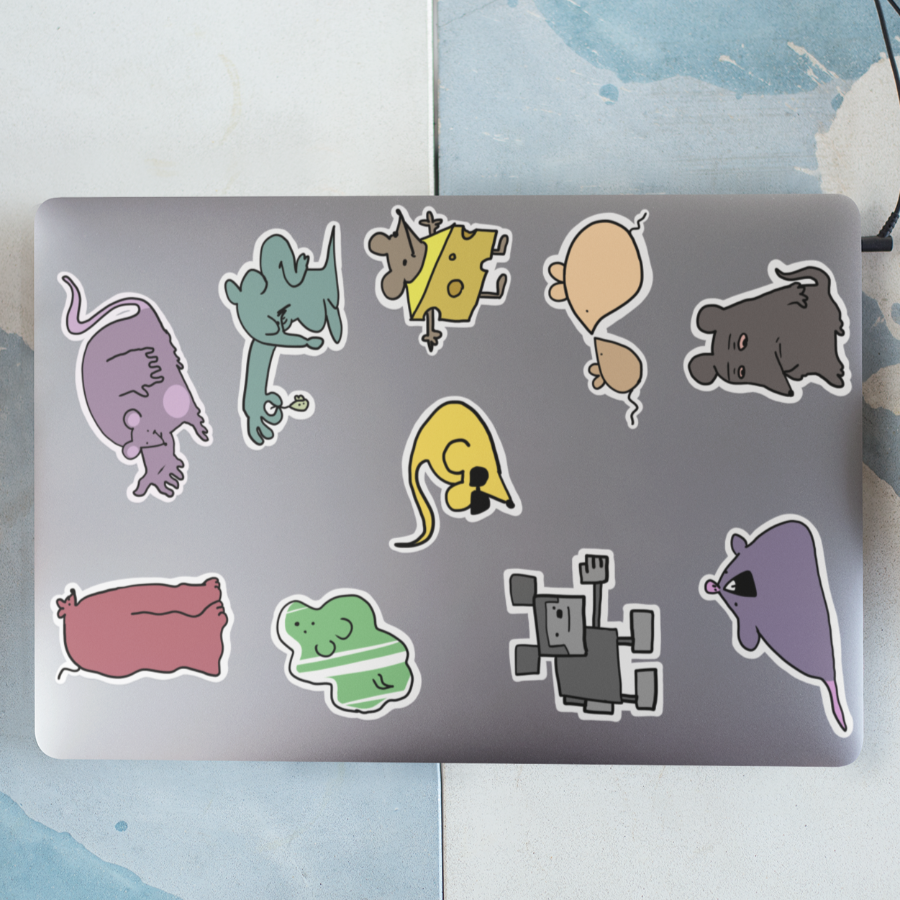 Shoocharu - Mouse Sticker Sheet – Crowdmade