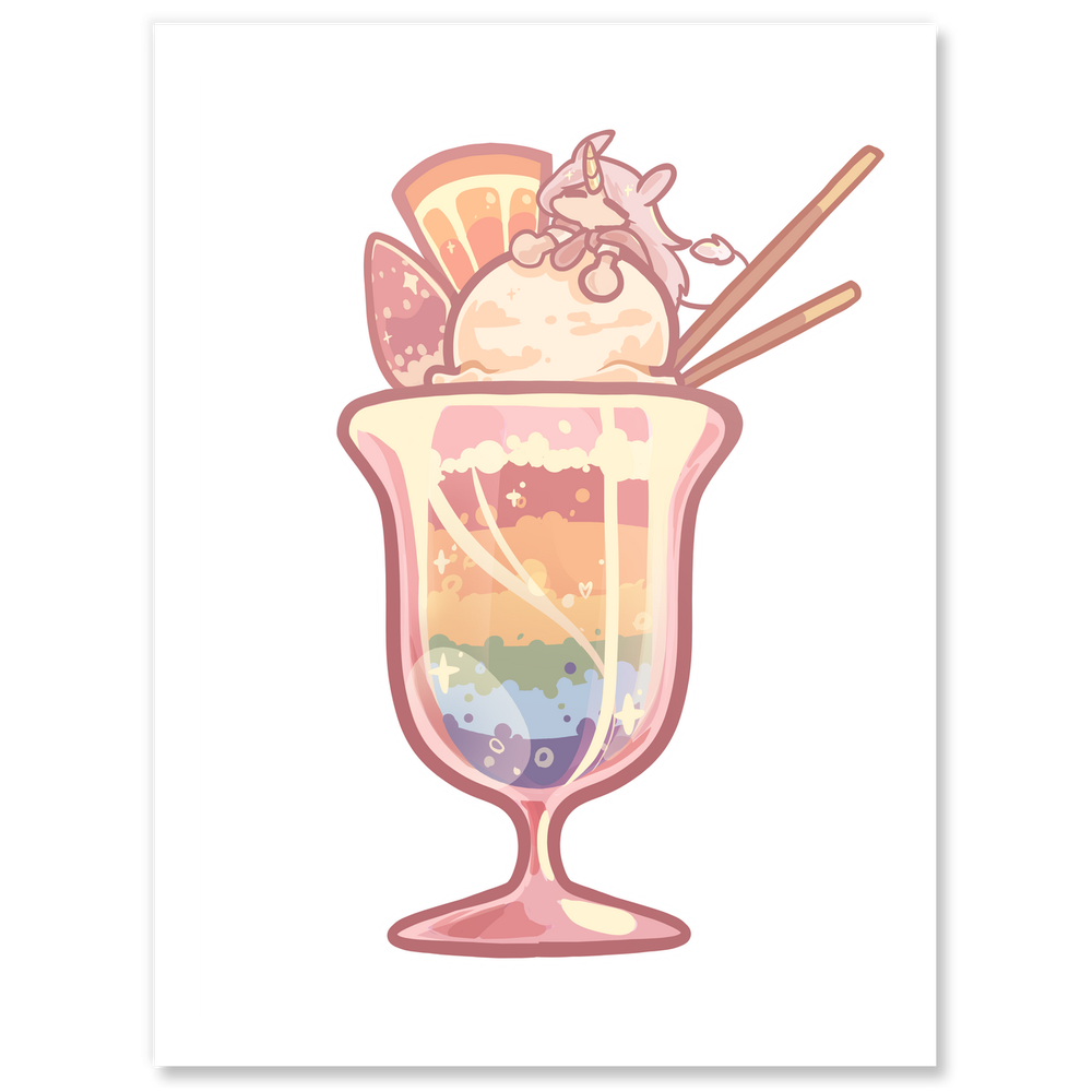 Pastel Flurry - Rainbow Parfait Sticker – Crowdmade