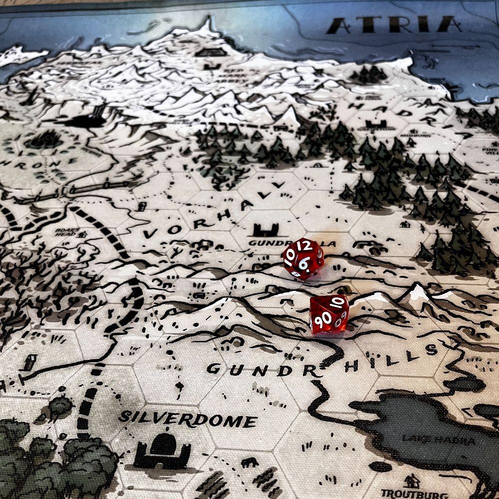 RUNEHAMMER - Hard Suit, World of Atria Canvas Map – Crowdmade