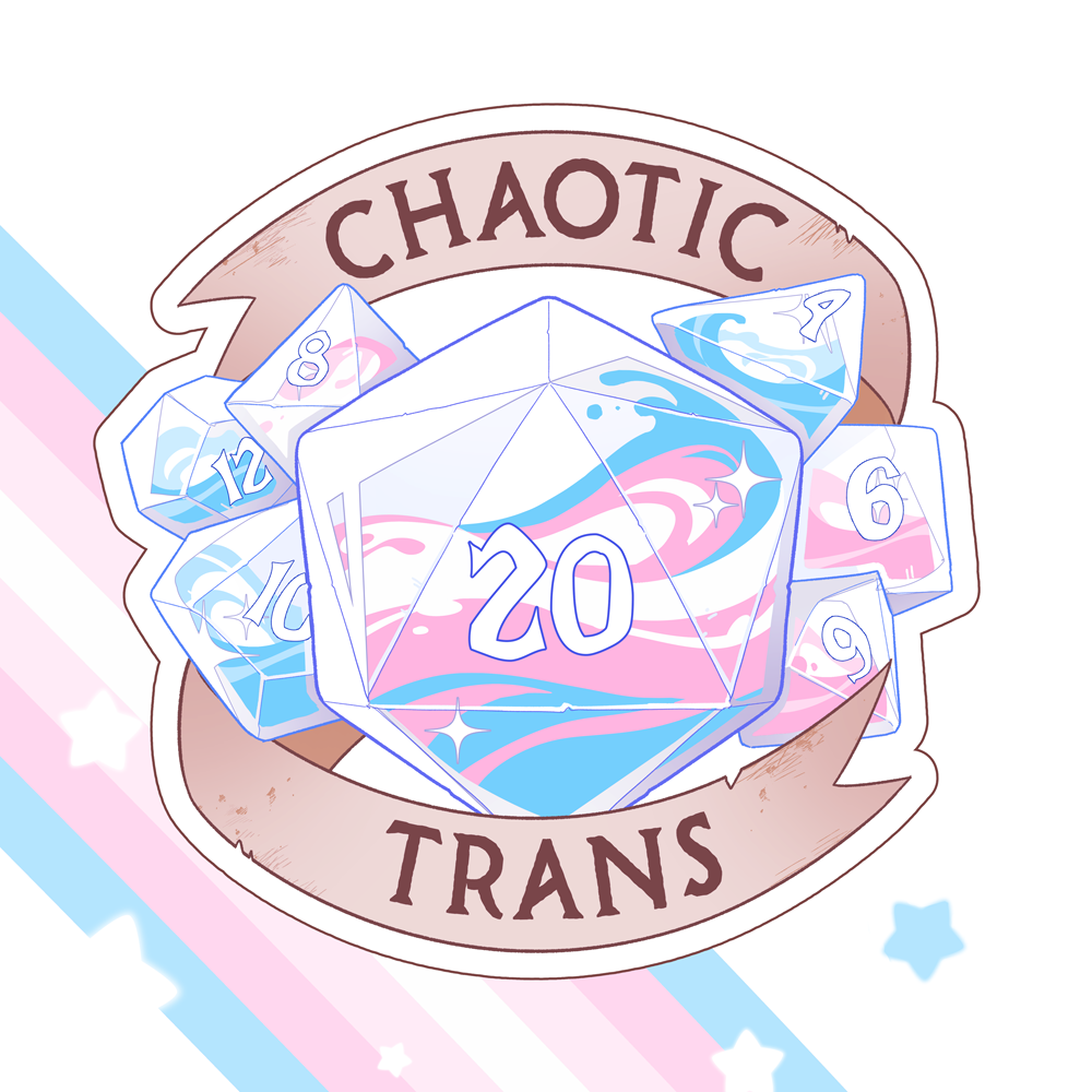 ABD Illustrates - LGBT RPG - TRANS Sticker – Crowdmade