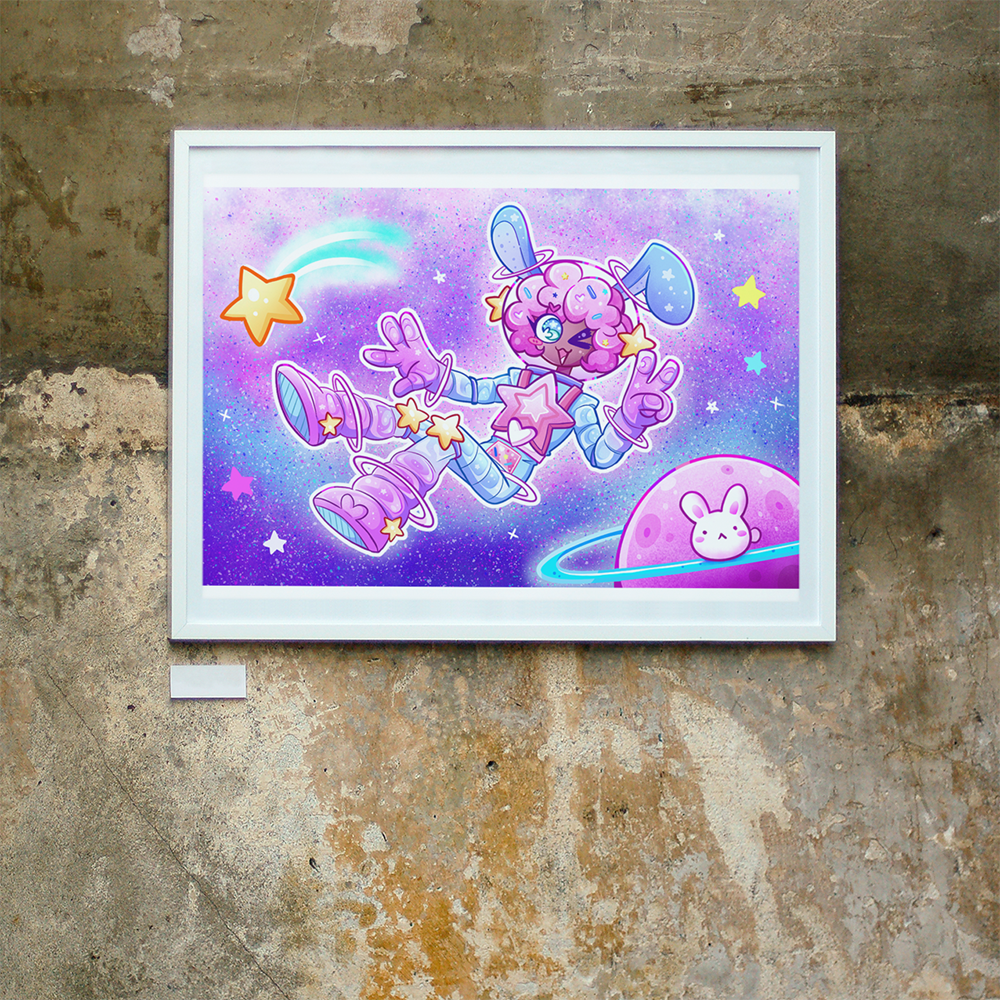 SonaDrawzStuffYT - LIMITED EDITION - Space Bunny Poster – Crowdmade