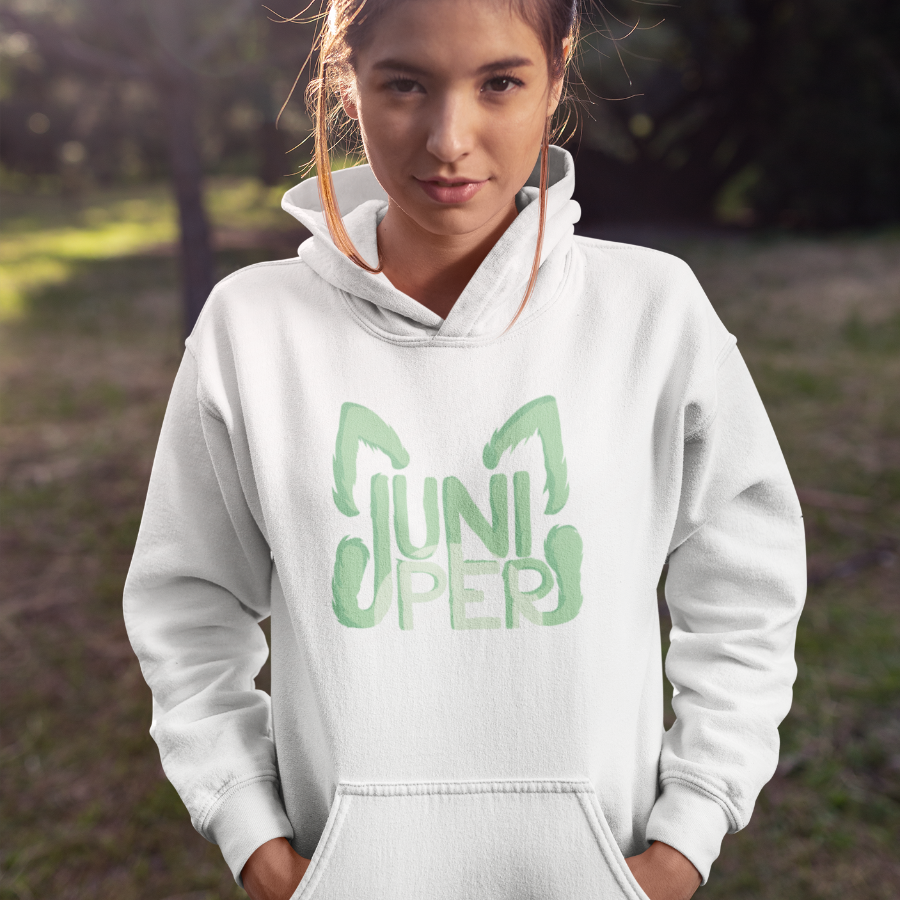 Juniper Fluffy Logo Hoodie – Crowdmade