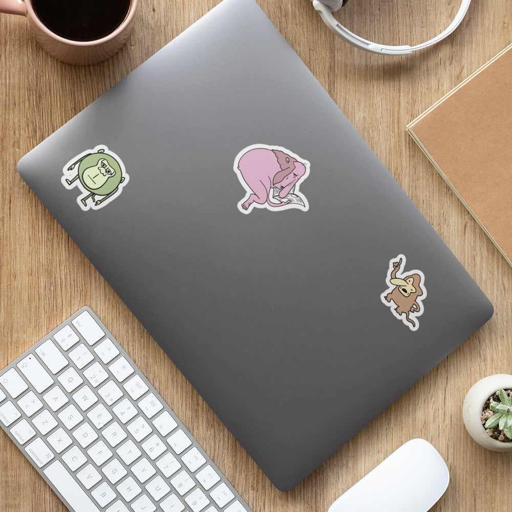 Shoocharu - Monkey Sticker Sheet – Crowdmade