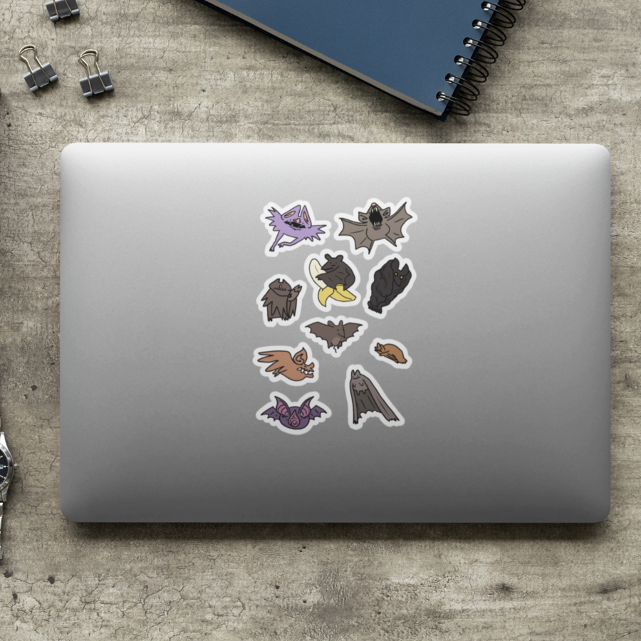 Shoocharu - Bat Sticker Sheet – Crowdmade