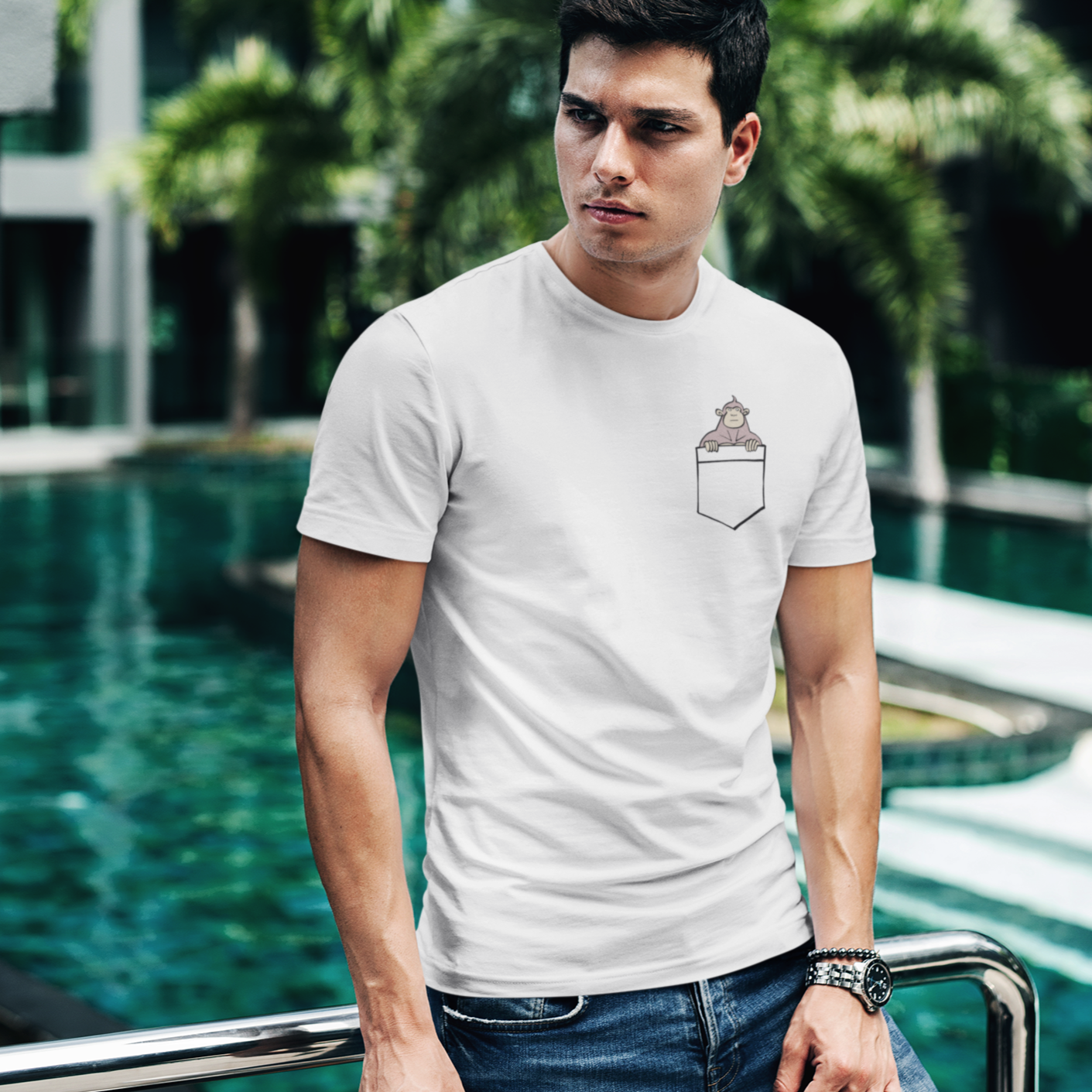Shoocharu - Monkey Pocket Tee – Crowdmade